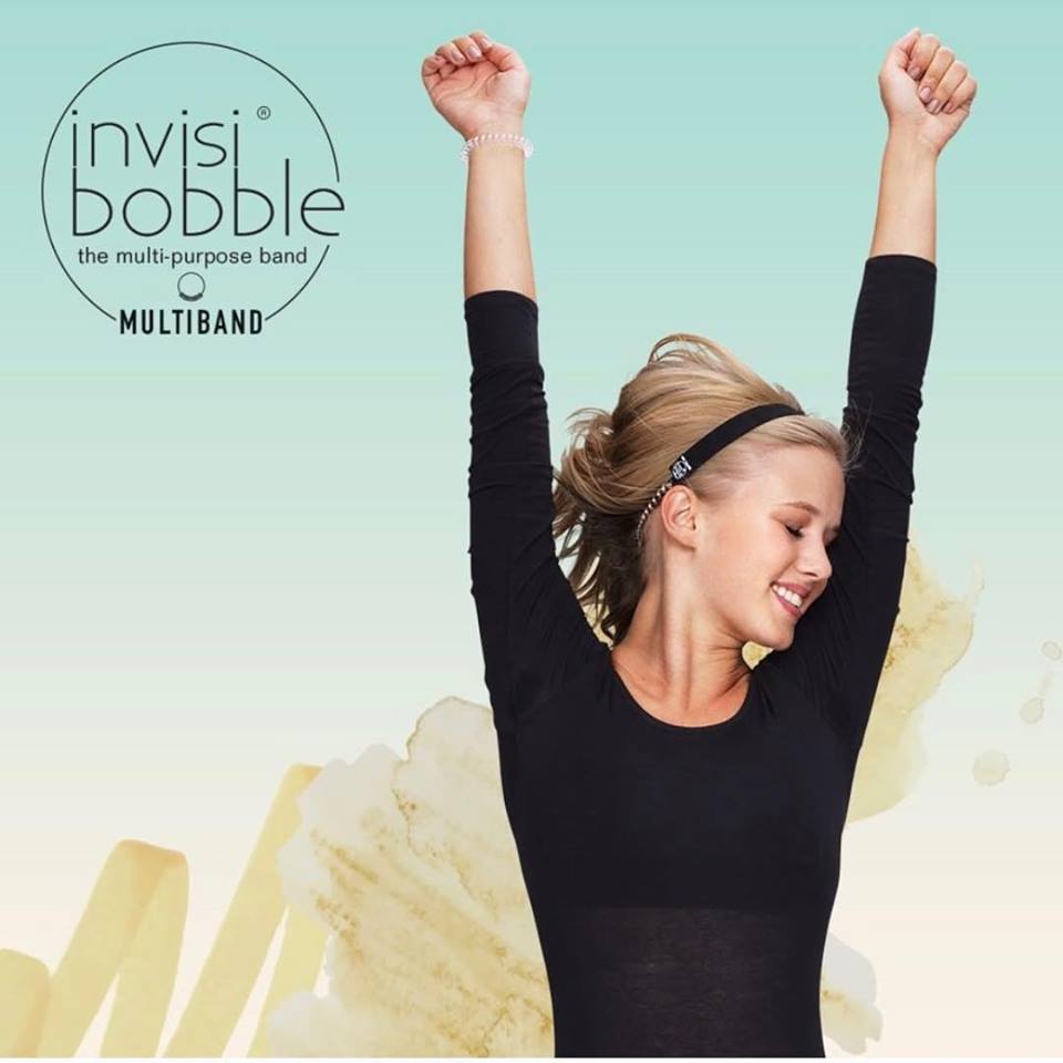 invisibobble Multiband #True Black 1เส้น/กล่อง ยางรัดผมเรซิ่นแบบ 2in1 ...