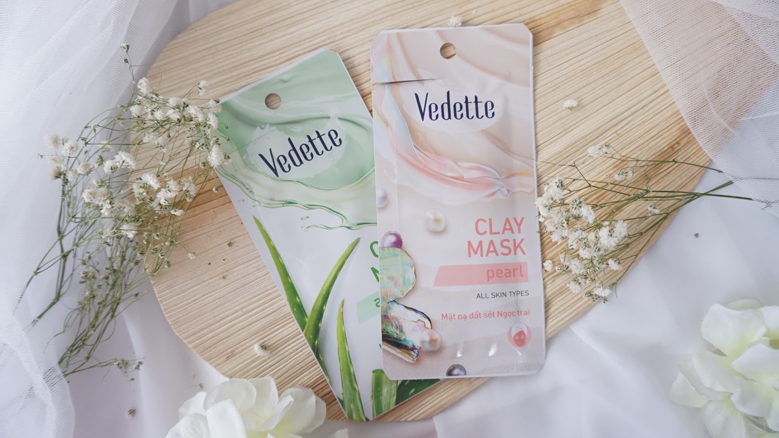 Vedette Clay mask Aloe vera 12g มาสก์โคลน ว่านหางจระเข้ | Beauticool.com
