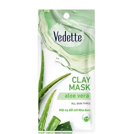 Vedette Clay mask Aloe vera 12g มาสก์โคลน ว่านหางจระเข้ | Beauticool.com