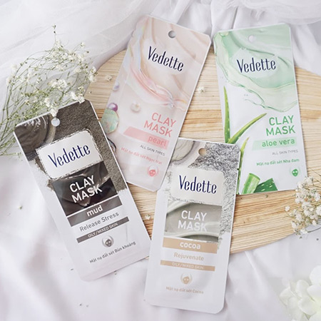 Vedette Clay mask Aloe vera 12g มาสก์โคลน ว่านหางจระเข้ | Beauticool.com