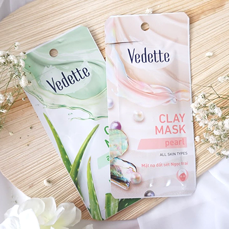 Vedette Clay mask Aloe vera 12g มาสก์โคลน ว่านหางจระเข้ | Beauticool.com